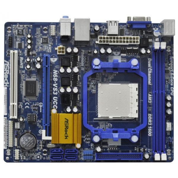 материнская плата Asrock N68-VS3 UCC bulk - купити по низькій ціні в ...